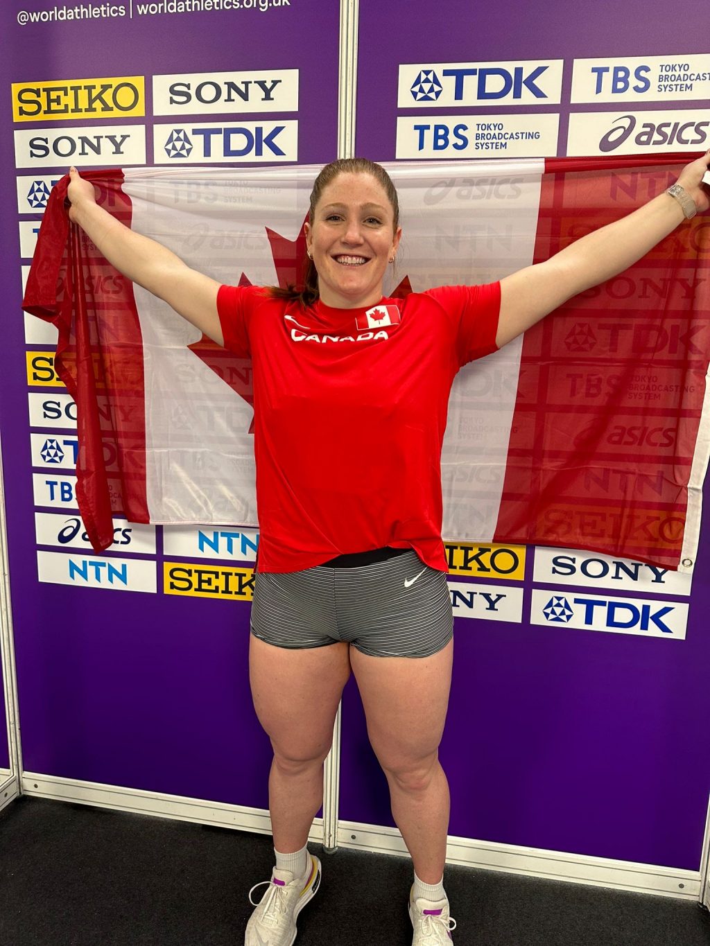 QCCR NEWS & UPDATES | Sarah Mitton wins shot put gold at World ...